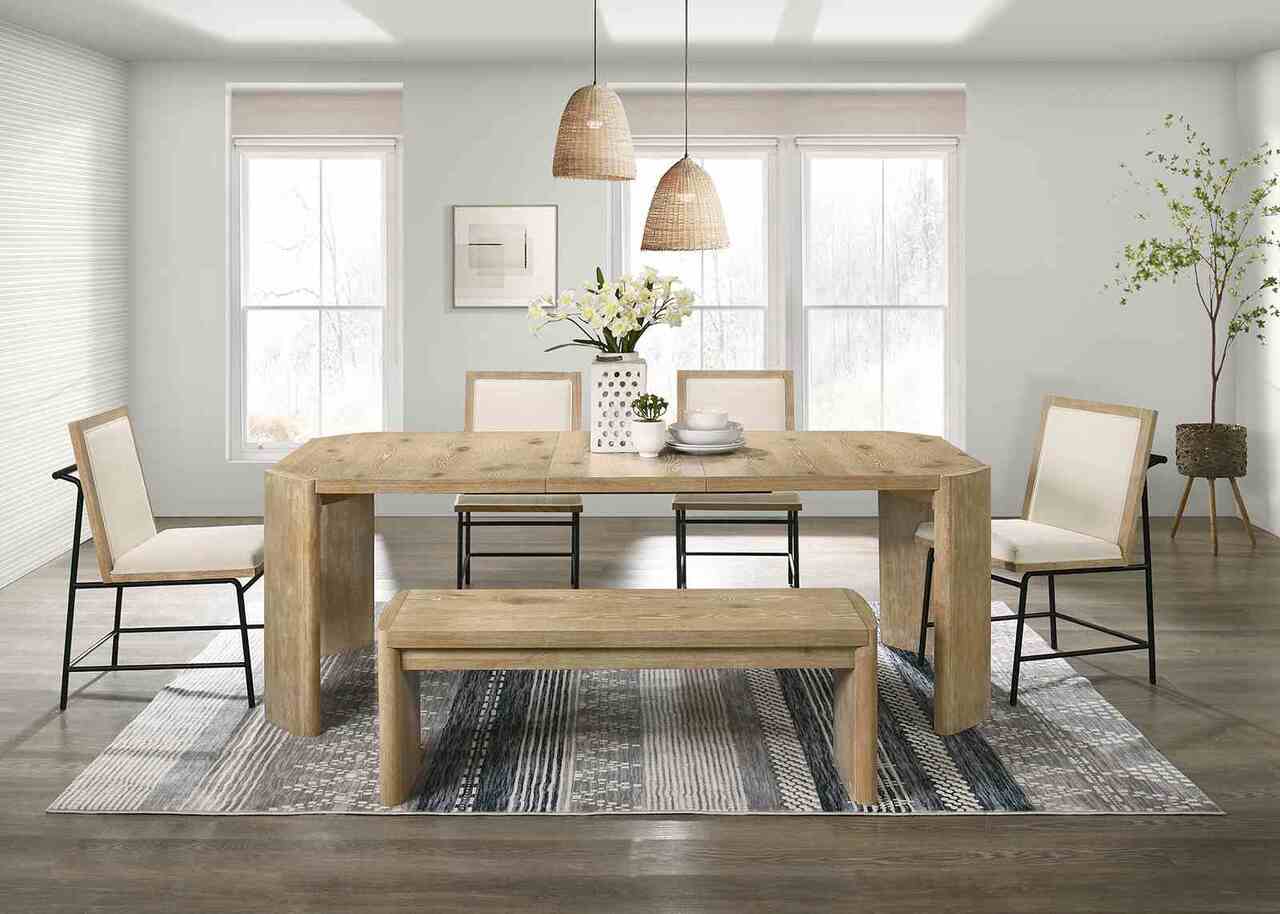 Edenbridge Rectangular Dining Room Set In Oak by Furniture of America ...