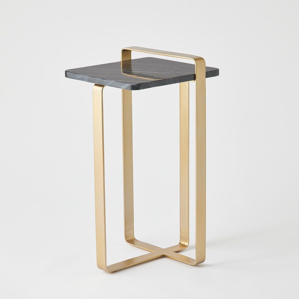 Edit Table In Brass And Black By Global Views 1stopbedrooms