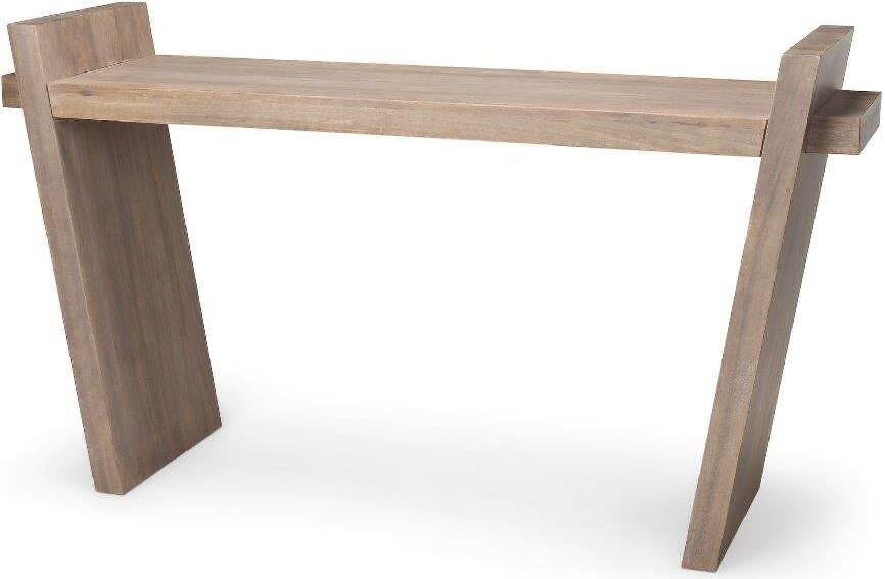 Elaine Iii Brown Wood Angled Leg Console Table by Mercana | 1StopBedrooms