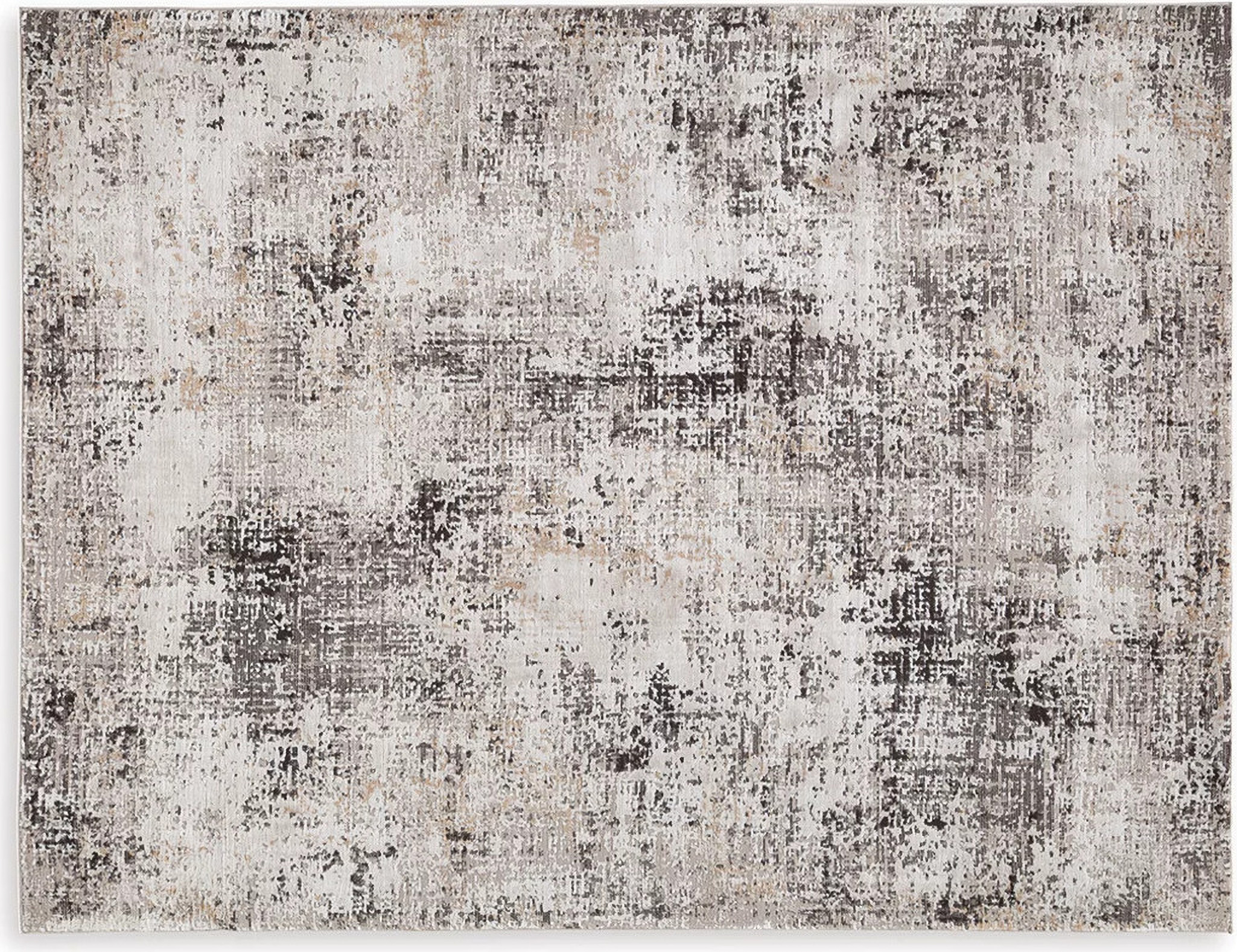 Elaning Large Rug In Black And Cream And Gray by Ashley Furniture ...