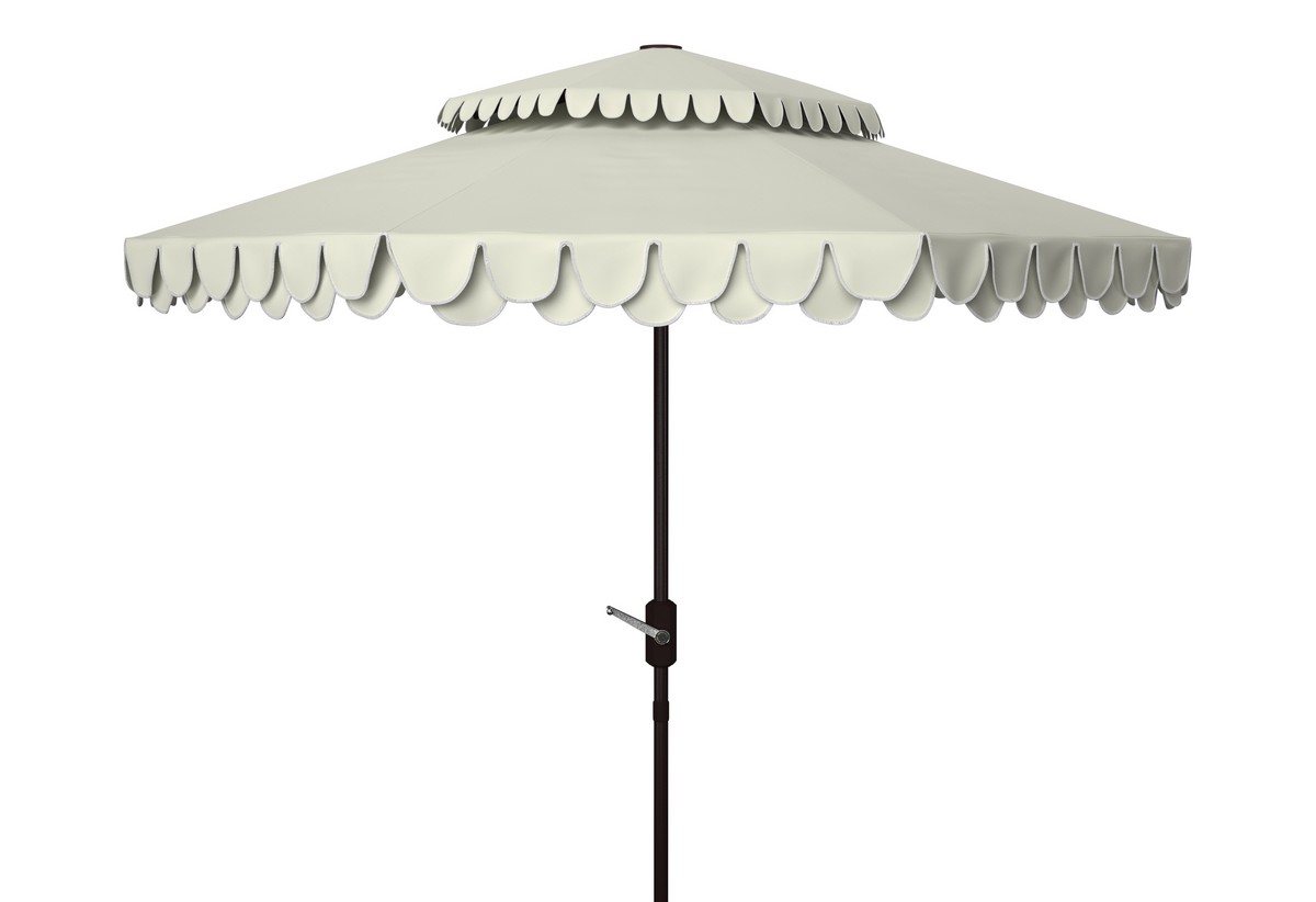 Elegant Valance 9Ft Double Top Umbrella PAT8206C by Safavieh ...