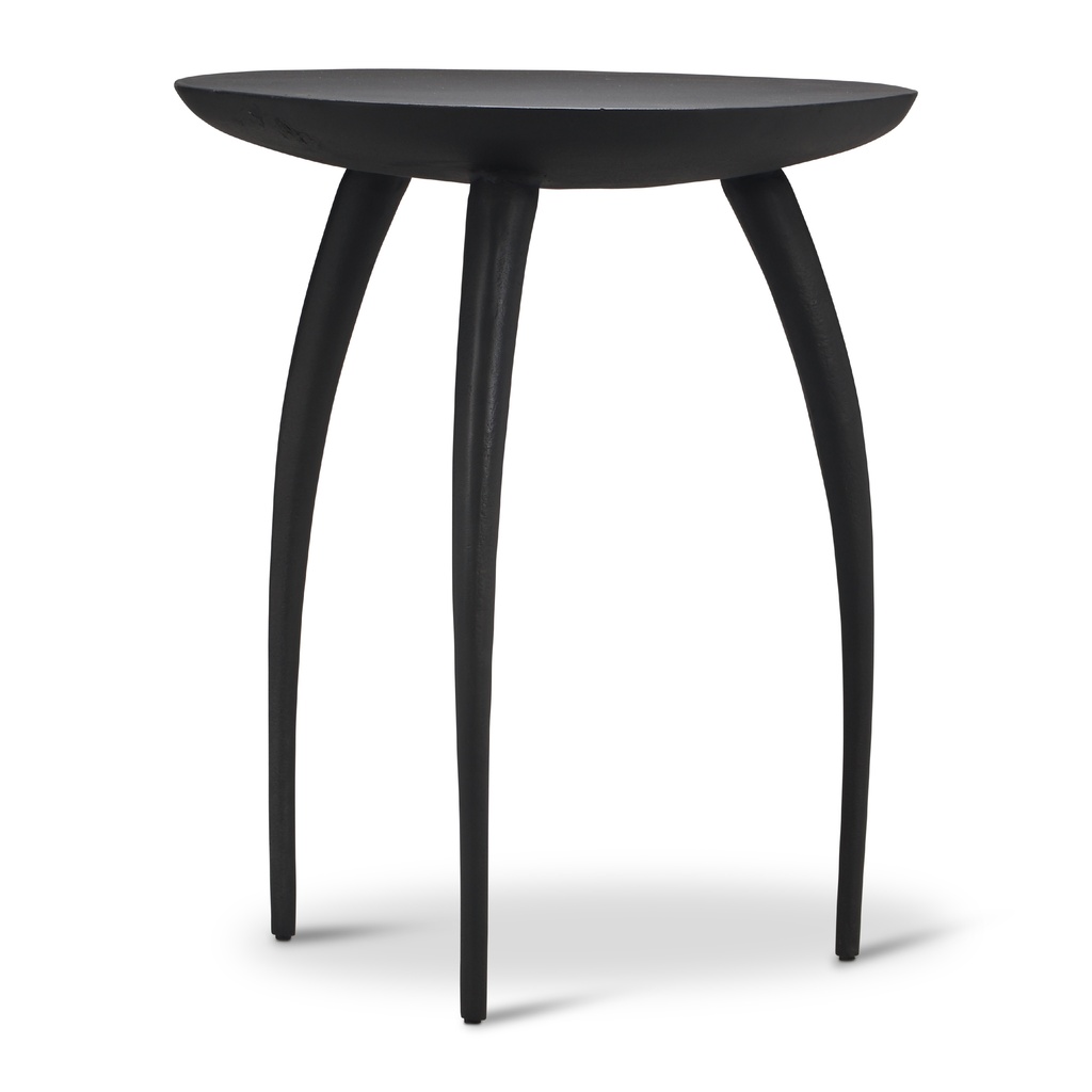 Elements Keel End Table In Antique Zinc by Urbia | 1StopBedrooms