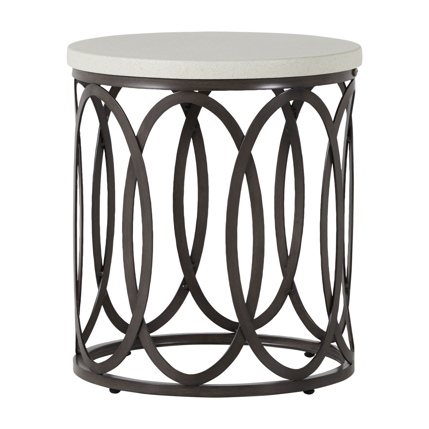 Ella Aluminum End Table In Slate Gray by Summer Classics | 1StopBedrooms