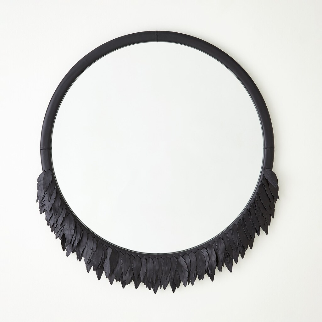 Emily Mirror In Black by Global Views | 1StopBedrooms