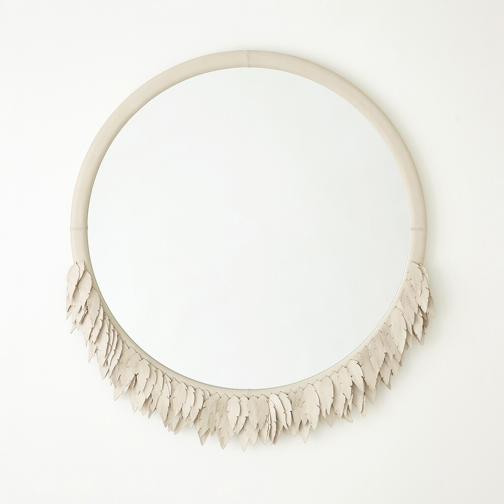 Emily Mirror In Ivory by Global Views | 1StopBedrooms