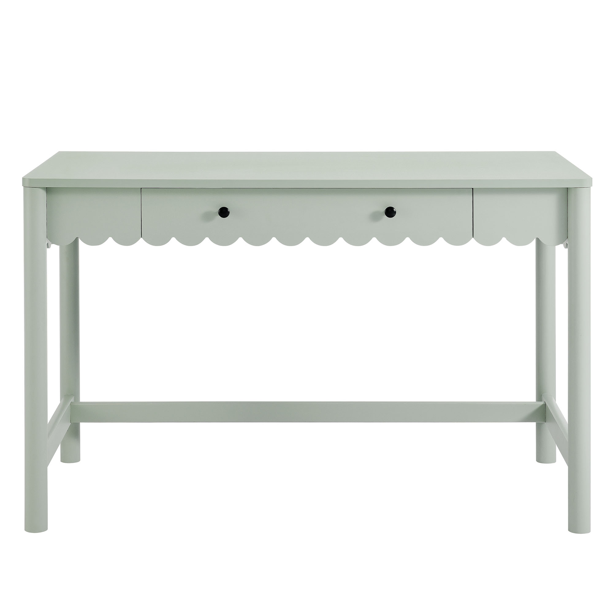 Emmeline 1-Drawer Scallop Writing Desk In Sage by Modway | 1StopBedrooms