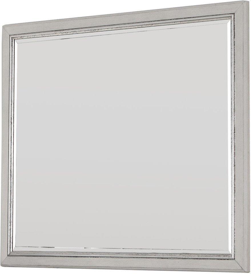 Emory Solid Wood And Glass Wall Vanity Mirror In Antique Cream by Best ...