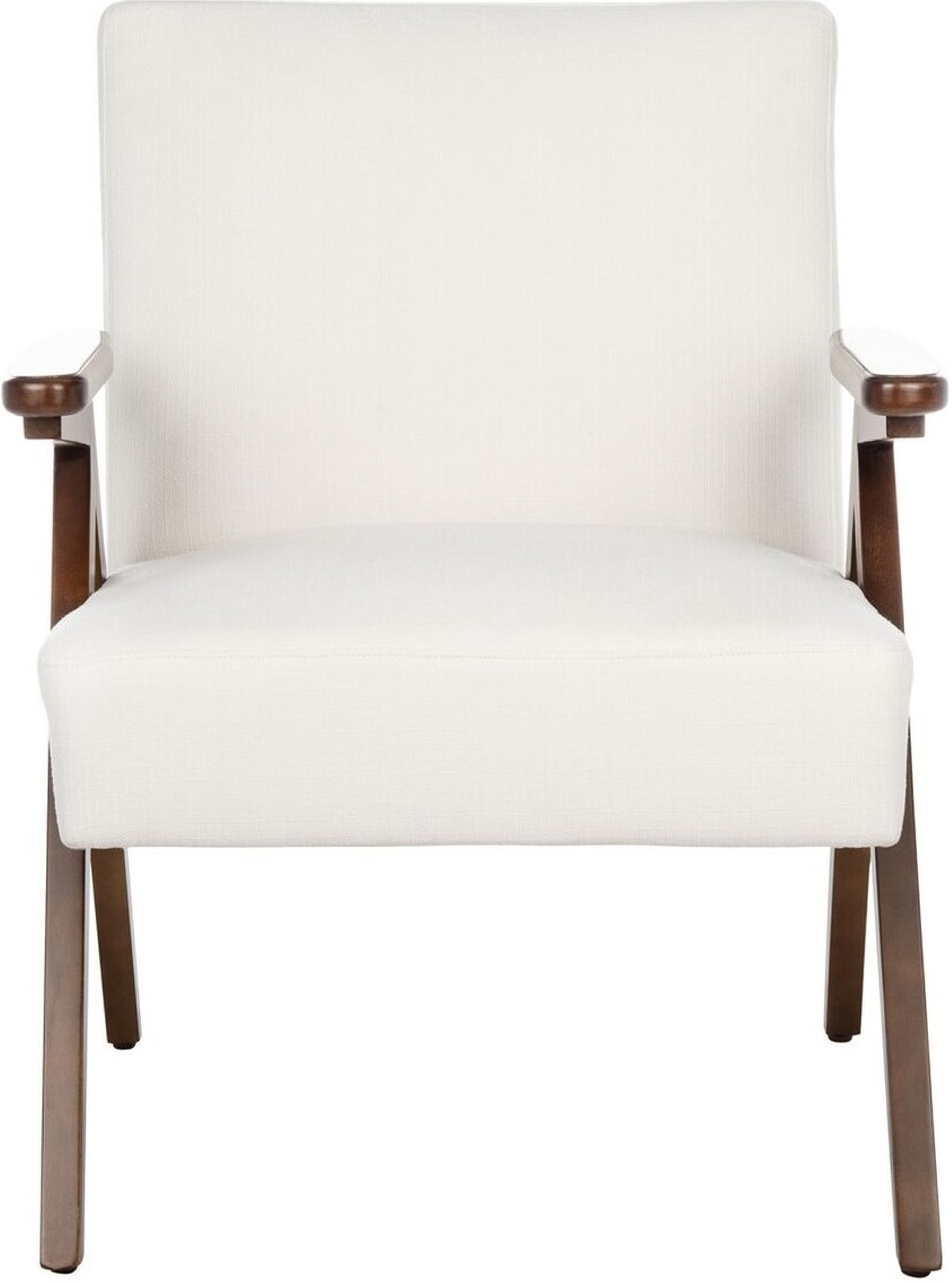 Emyr Arm Chair in White by Safavieh | 1StopBedrooms