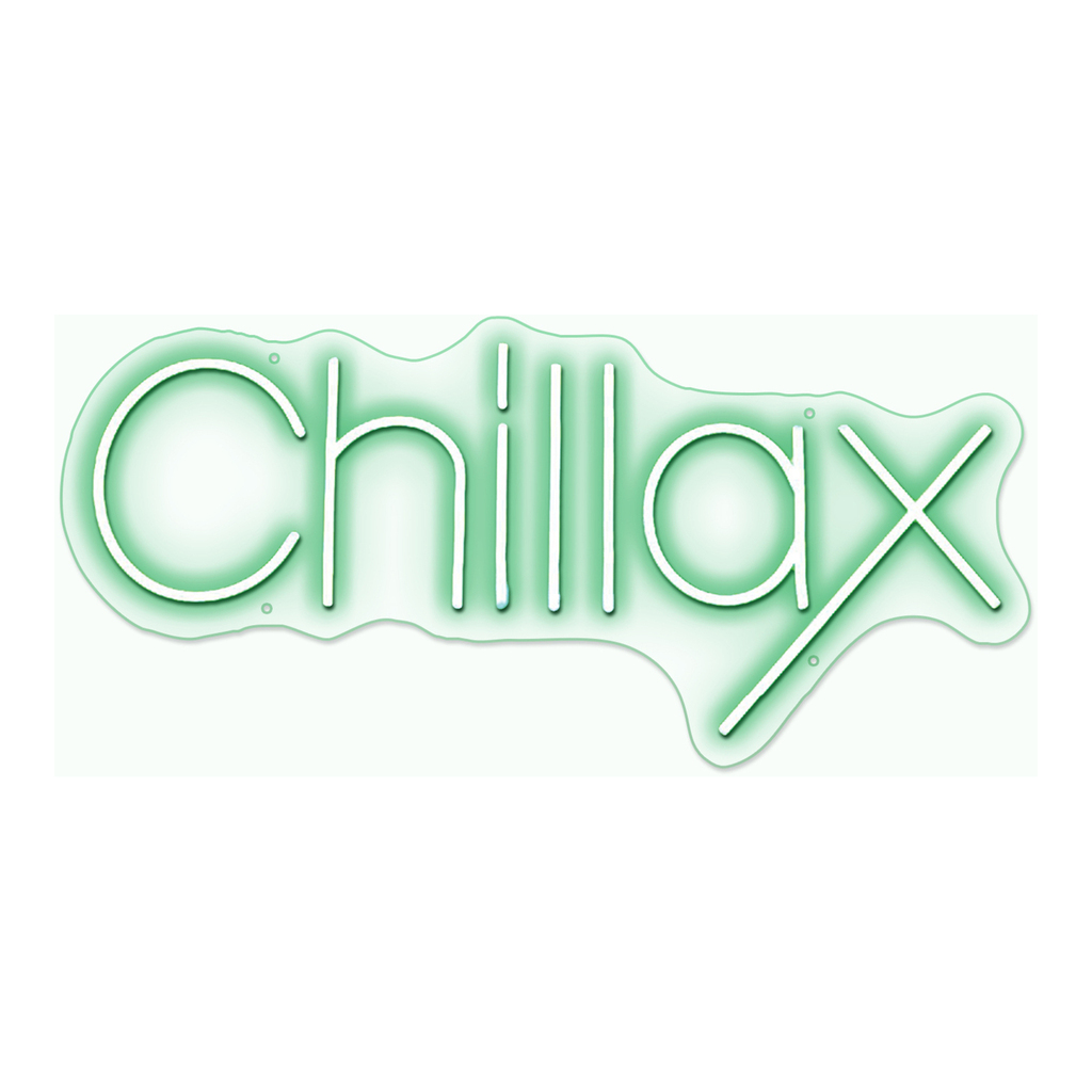 Enlightened Chillax Neon Sign In Green by Classy Living | 1StopBedrooms