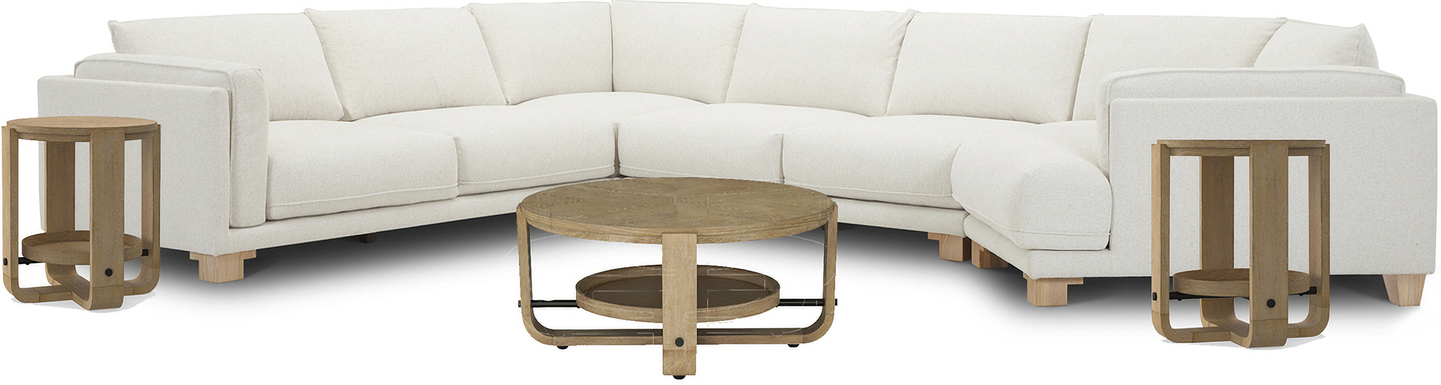 Escape 4 Piece Modular Sectional In Mirage Mist by Parker House ...