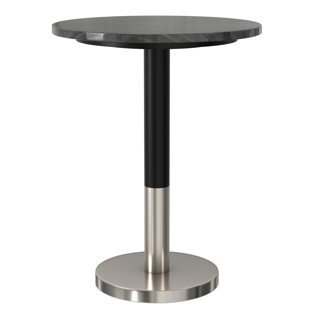 Evans Genuine Marble Side Table In Black by Simpli Home | 1StopBedrooms