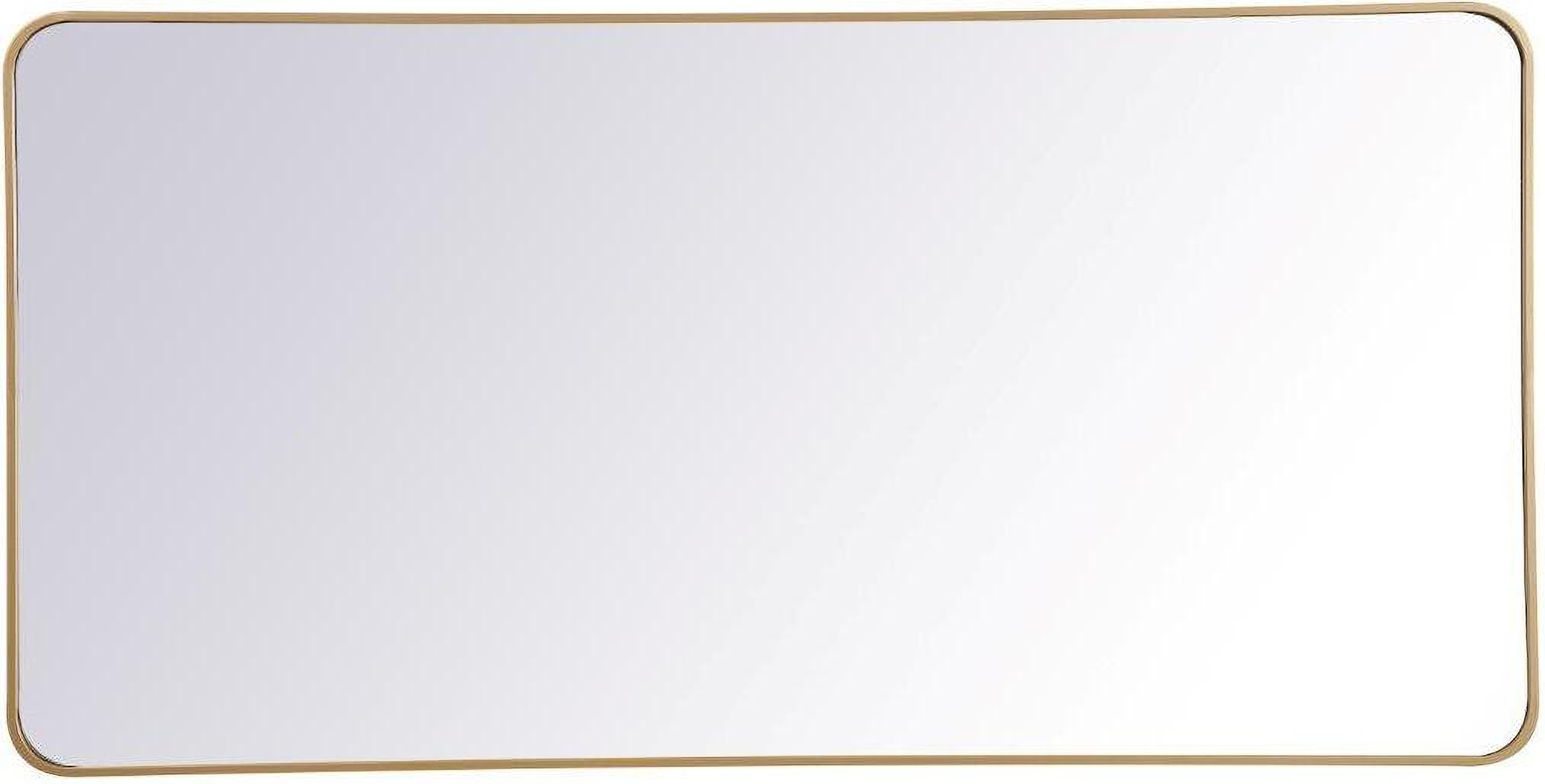 Evermore Brass Rectangular Mirror MR803060BR by Elegant Lighting ...