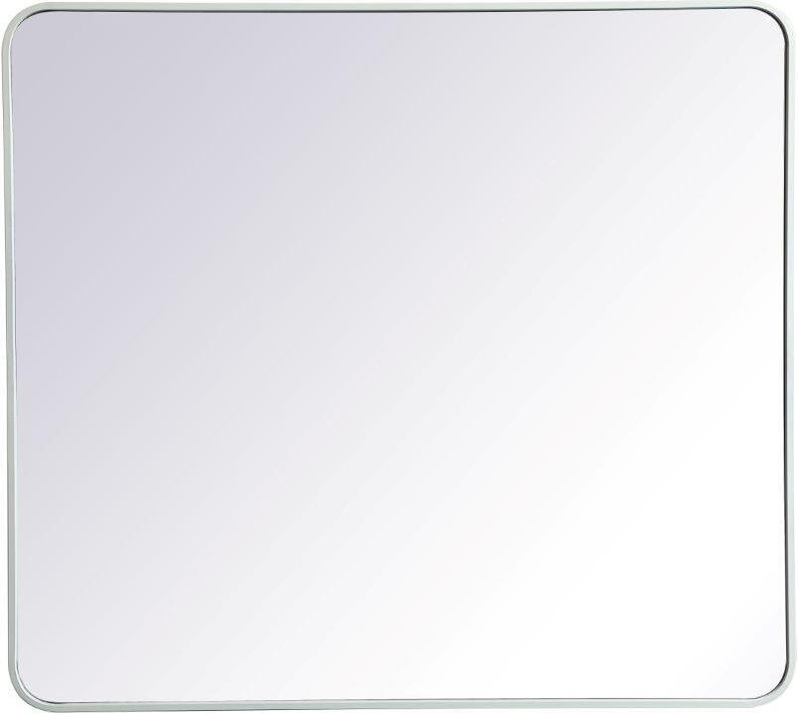 Evermore White Rectangular Mirror MR803640WH - 1StopBedrooms