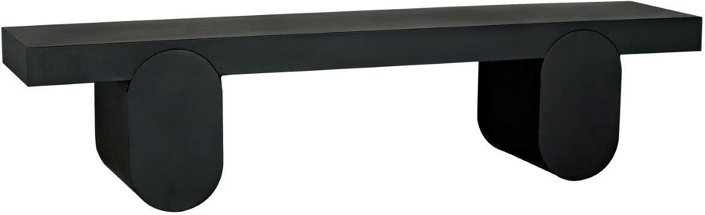 Evora Coffee Table In Black Metal by Noir | 1StopBedrooms
