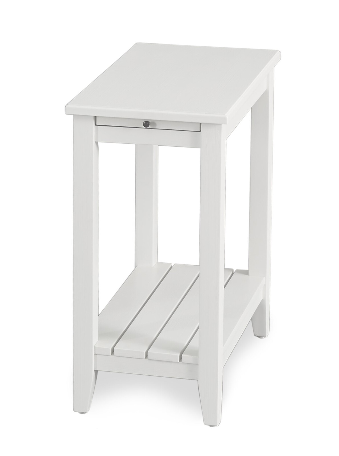 Expressions Wood Chairside End Table In White by Null Furniture ...
