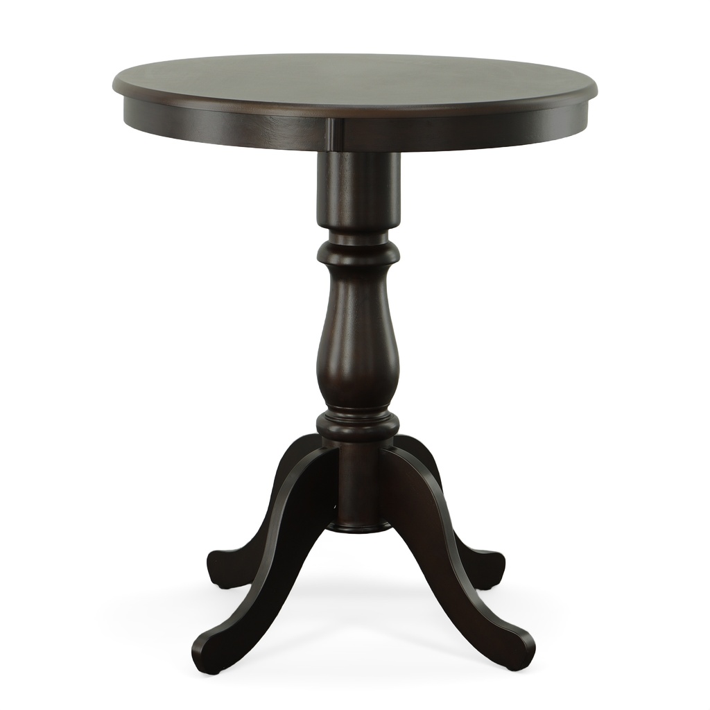 Fairview 30 Inch Round Pedestal Bar Table In Espresso by Carolina ...