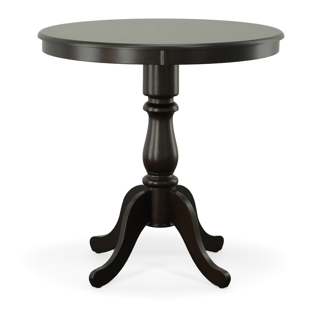 Fairview 36 Inch Round Pedestal Bar Table In Espresso by Carolina ...