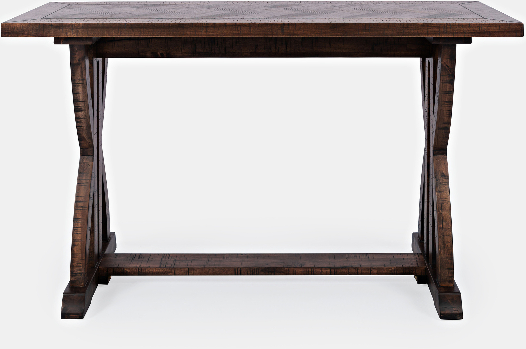 Fairview Herringbone Sofa Table In Oak by Jofran | 1StopBedrooms