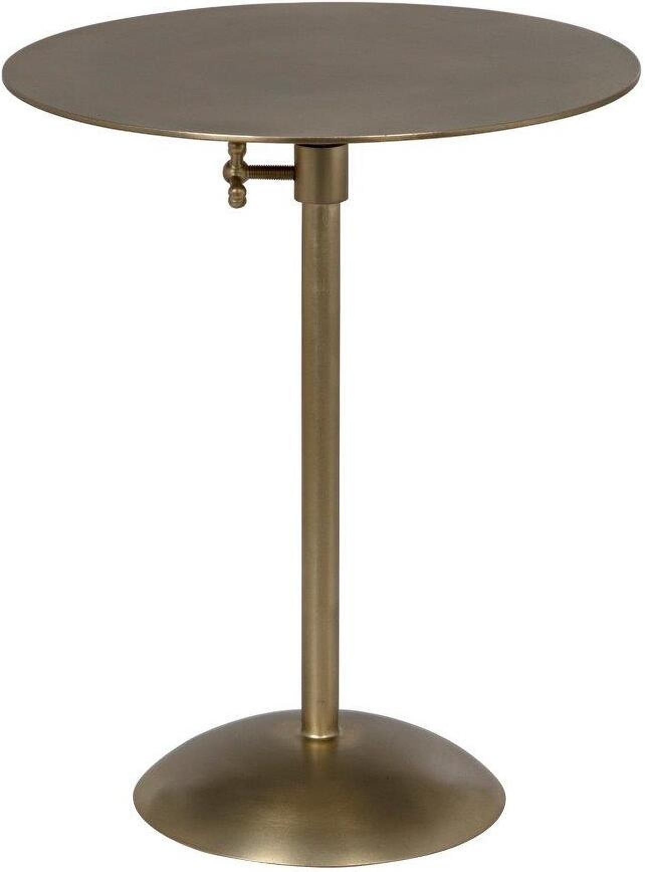 Felix Metal Side Table In Antique Brass by Noir | 1StopBedrooms
