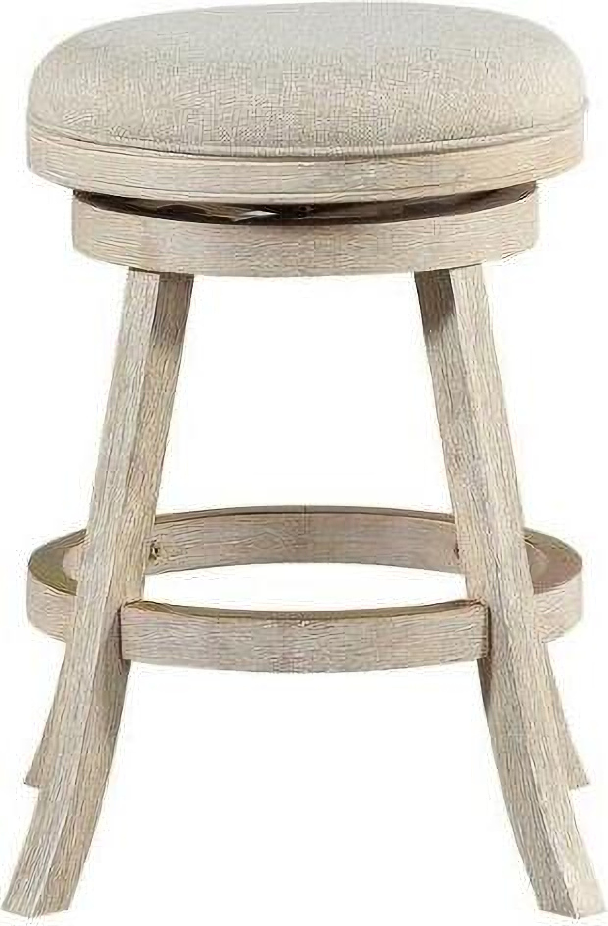 Fenton 24 Inch Swivel Backless Counter Stool In Ivory Wire-Brush by ...