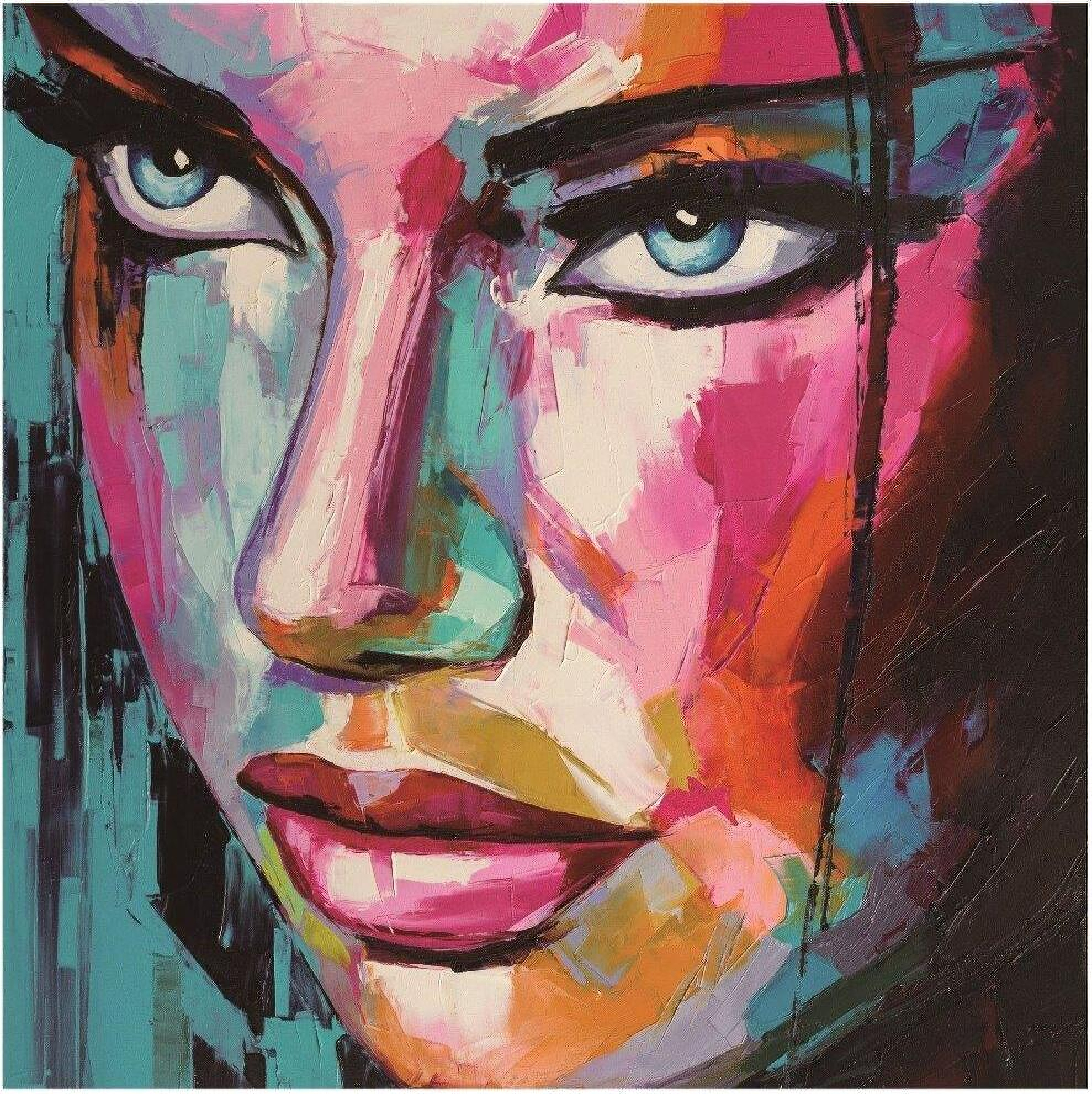 Fierce Yellow And Pink Acrylic Art by Bellini Modern Living | 1StopBedrooms