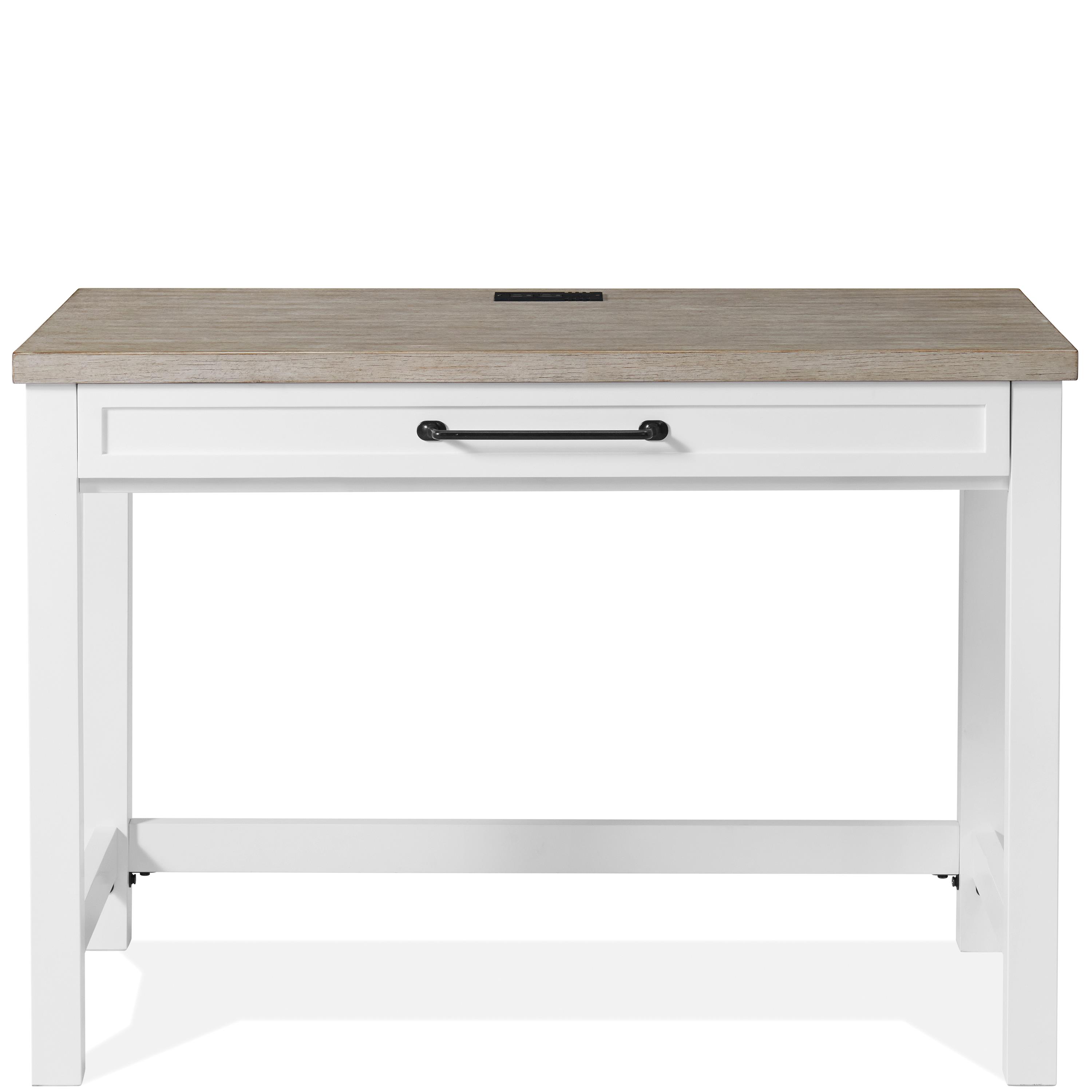 Finn Writing Desk In Cloud and Fog by Riverside Furniture | 1StopBedrooms