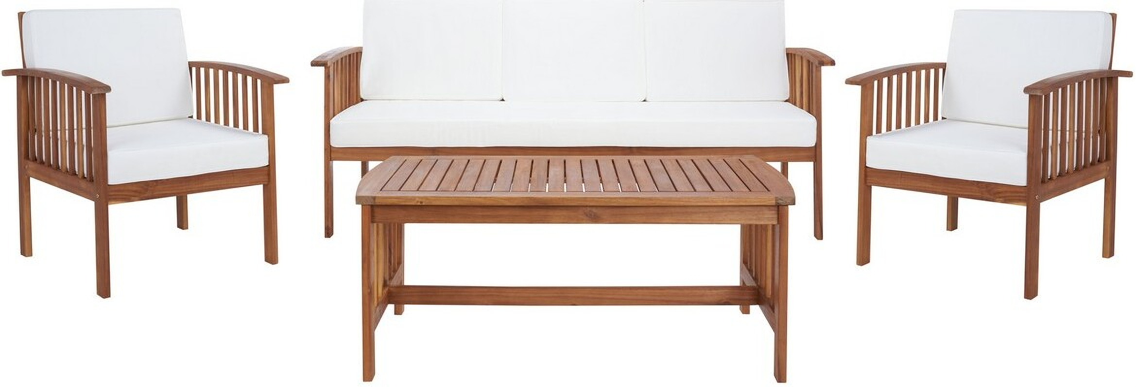 Finnick 4 Piece Living Set In Beige by Safavieh | 1StopBedrooms