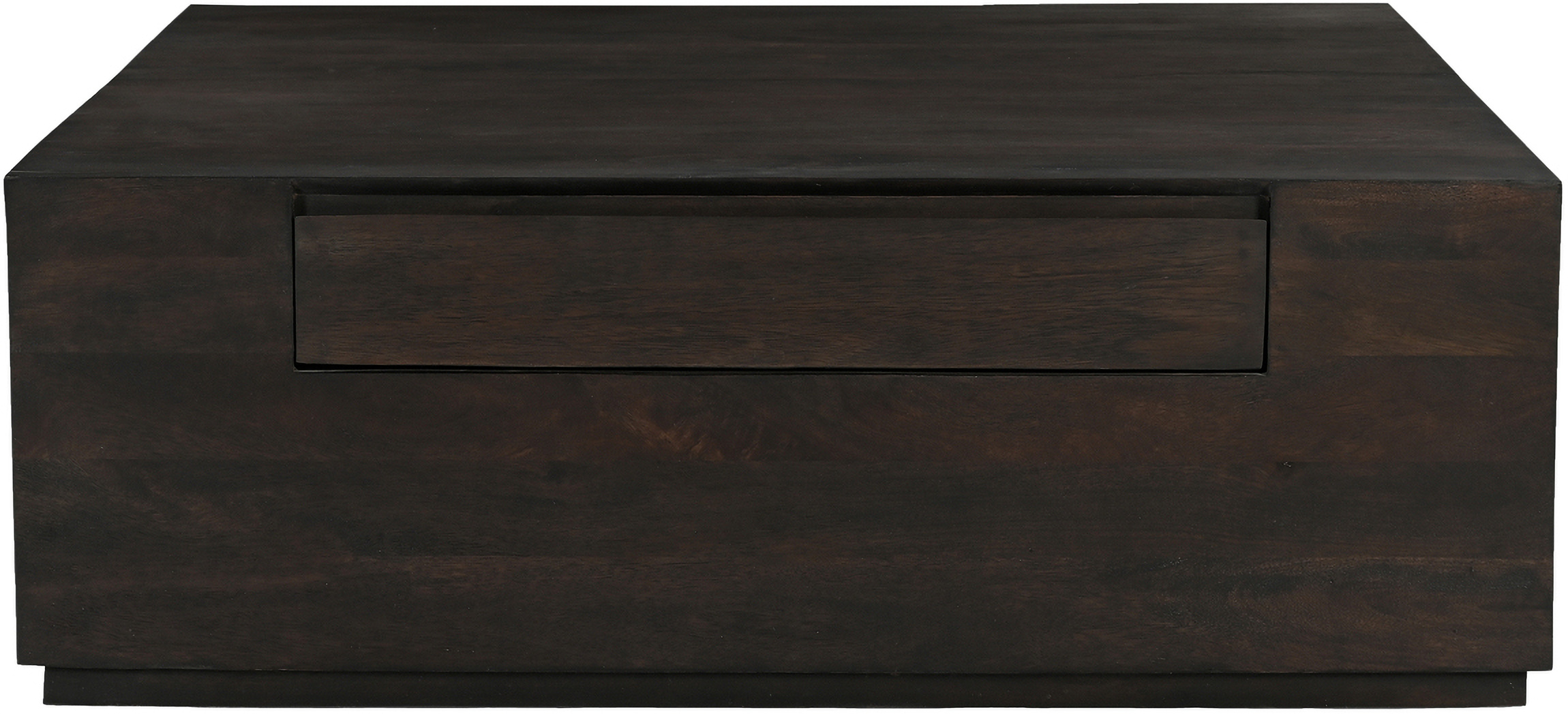 Flagstaff 48 Inch Square Cocktail Table with 2-Drawers In Barista Brown ...