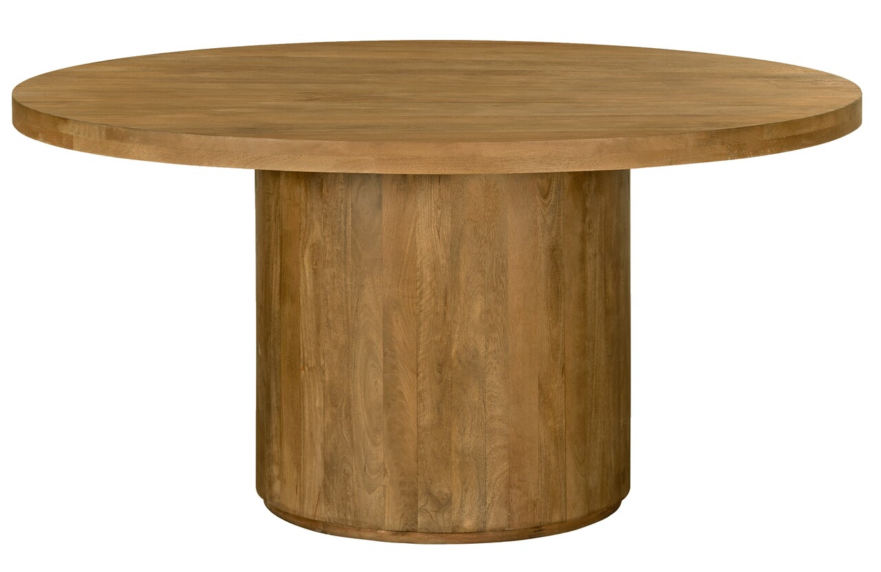 Flagstaff 60 Inch Round Dining Table In Spice Tan by Moti | 1StopBedrooms