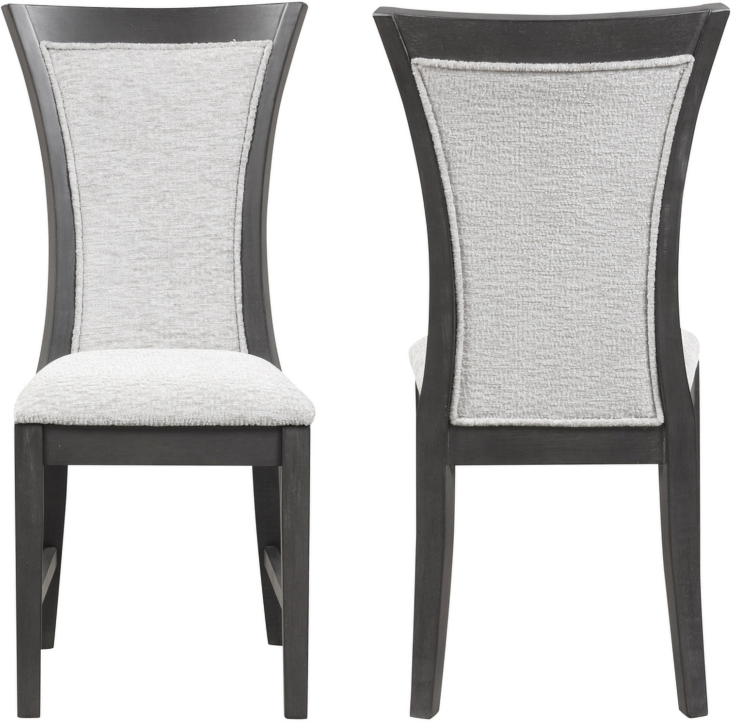 Flair Dining Chair Set of 2 In Gray by New Classic | 1StopBedrooms