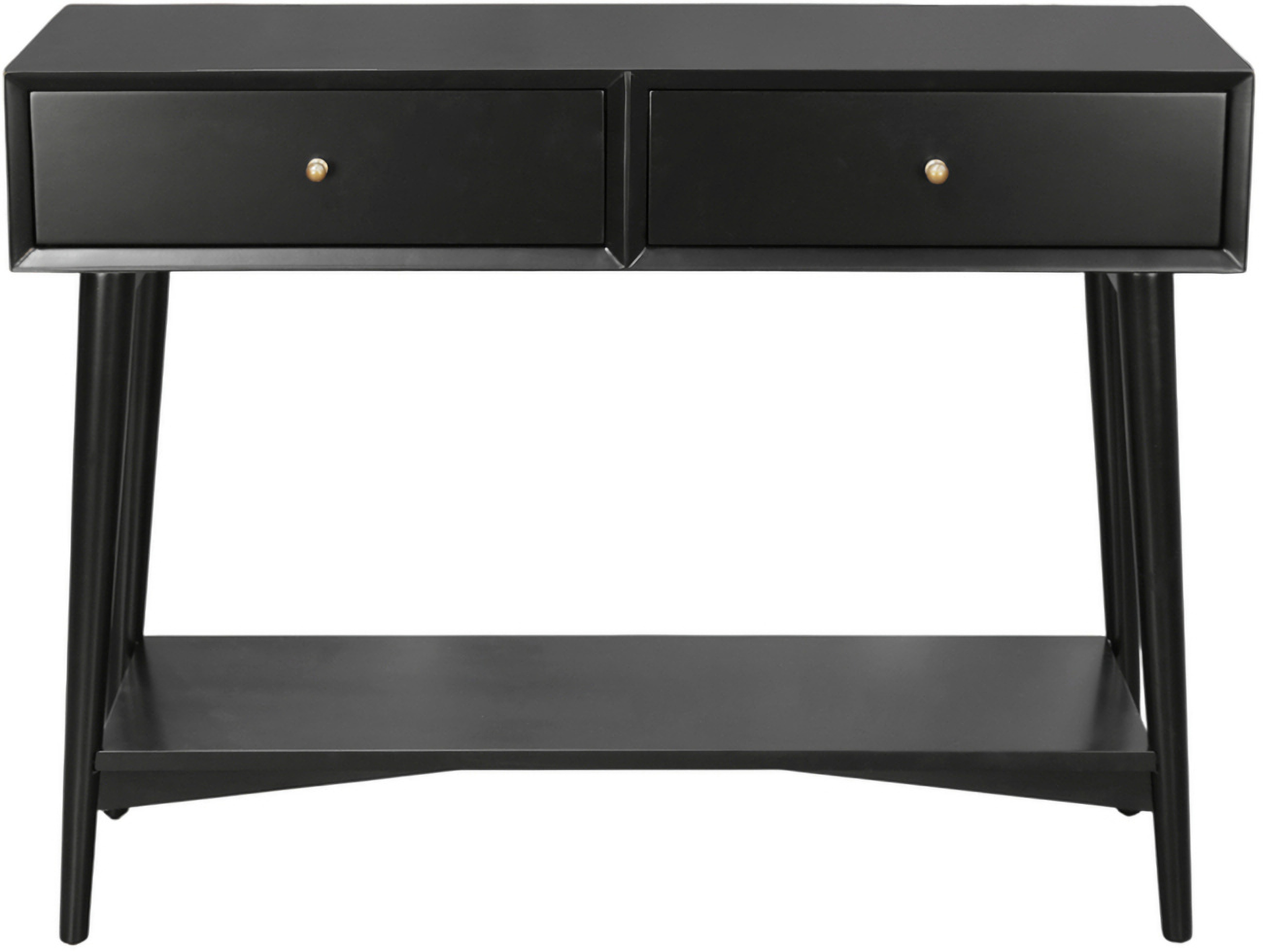 Flynn 32.5 Inch Console Table In Black by Alpine | 1StopBedrooms