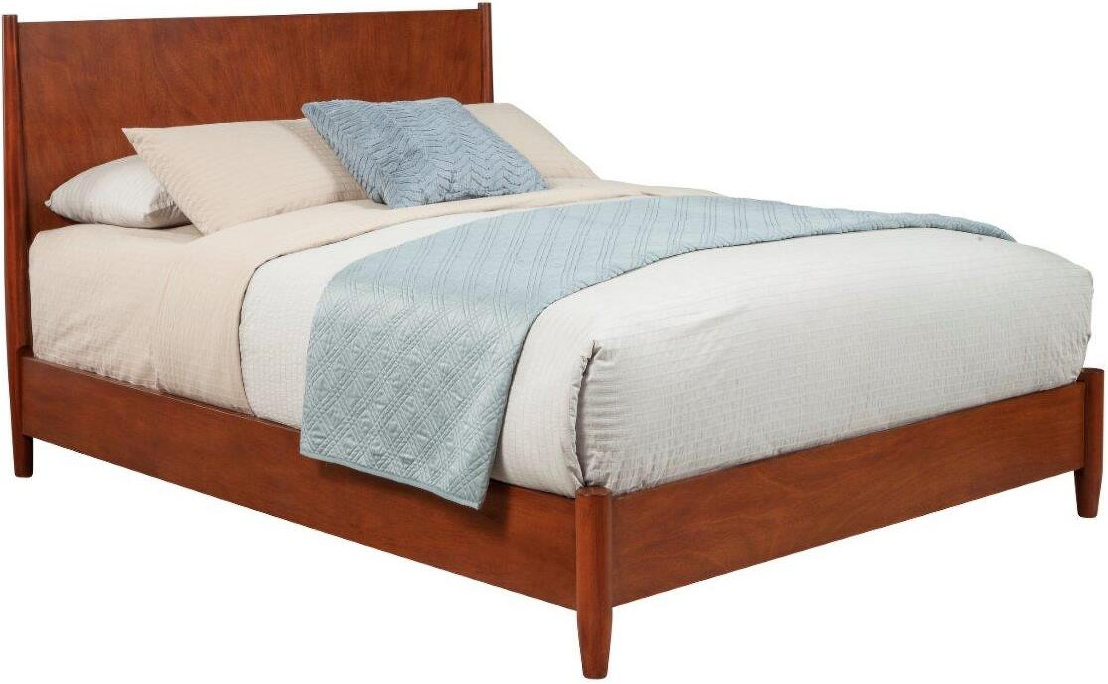 Flynn Full Platform Bed Acorn by Alpine | 1StopBedrooms