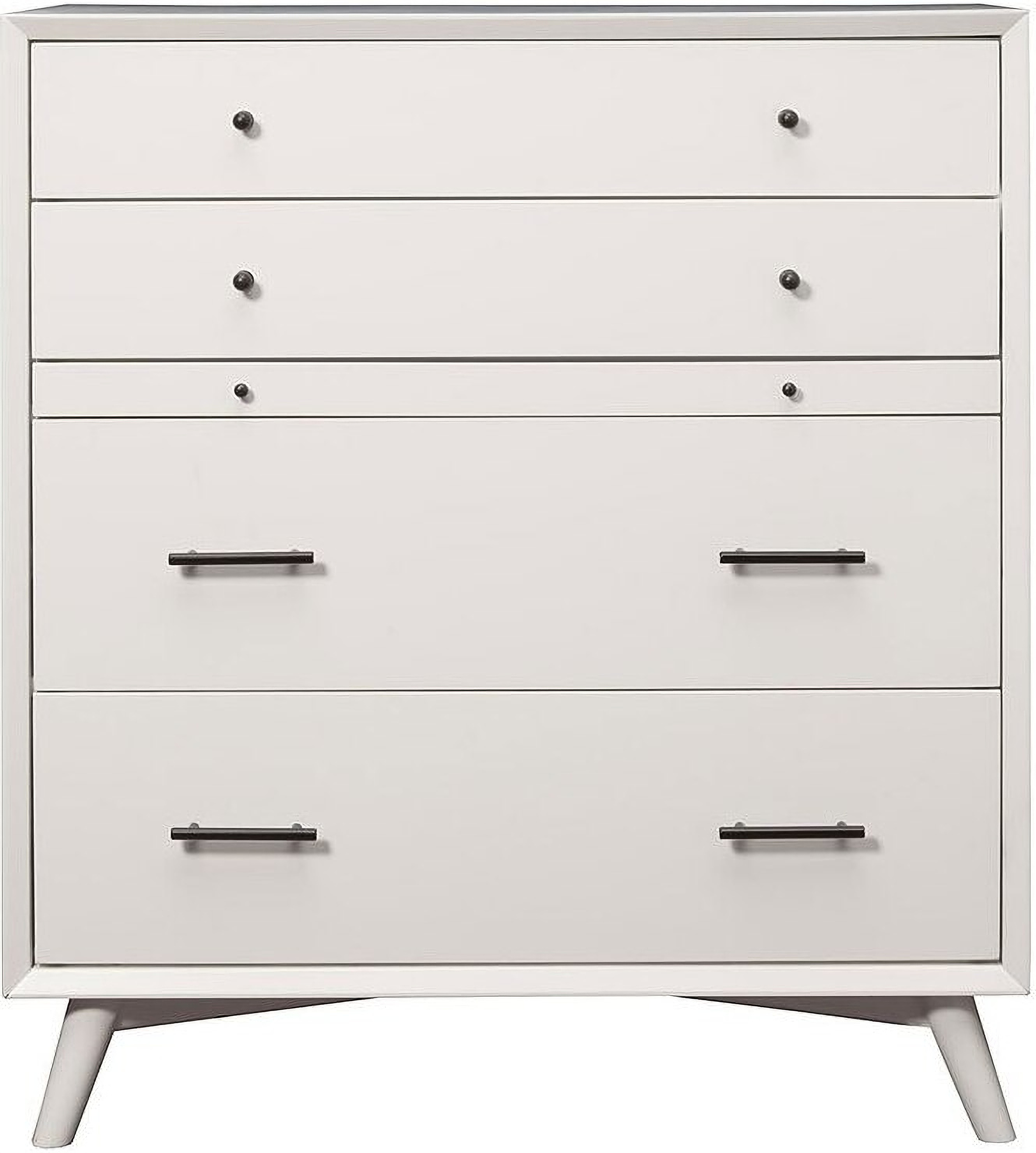 Flynn White 4 Drawer Multifunction Chest by Alpine | 1StopBedrooms