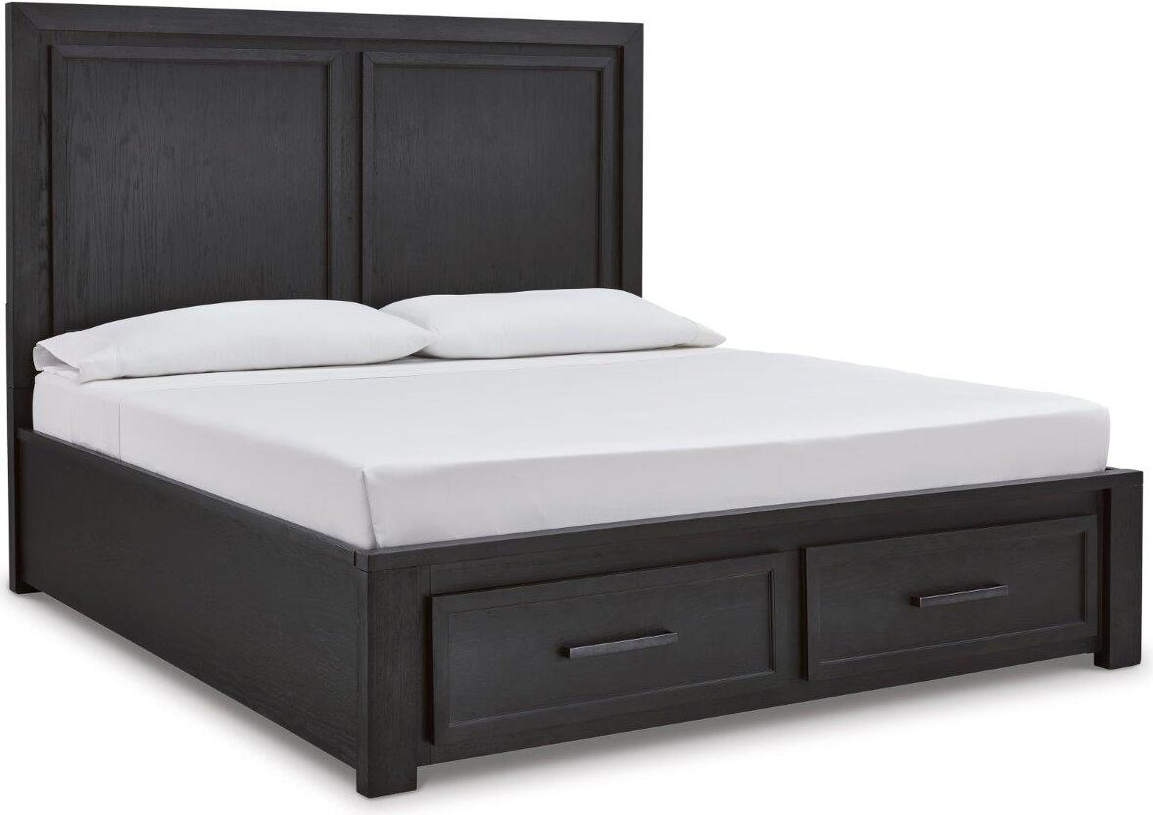 Foyland Black Queen Panel Storage Bed by Ashley Furniture | 1StopBedrooms
