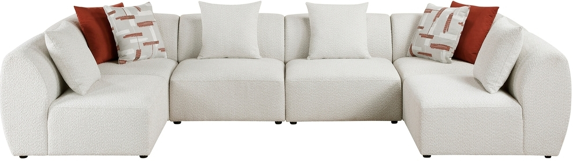 Franz 6-Piece Modular Sectional In Beige by Homelegance | 1StopBedrooms