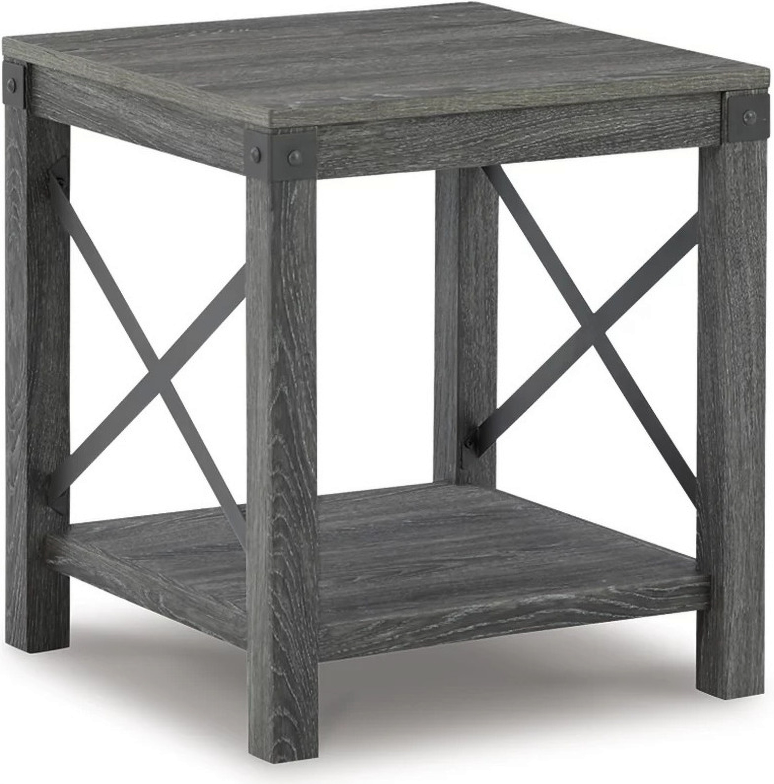 Freedan Grayish Brown End Table by Ashley Furniture | 1StopBedrooms