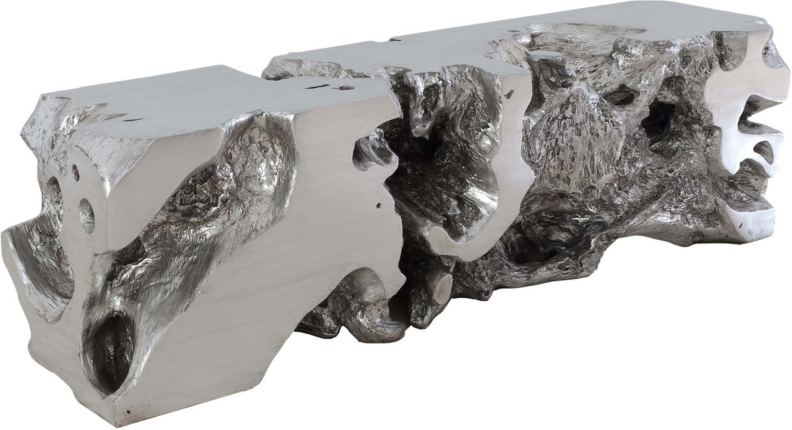 Freeform Bench In Silver by Phillips Collection | 1StopBedrooms