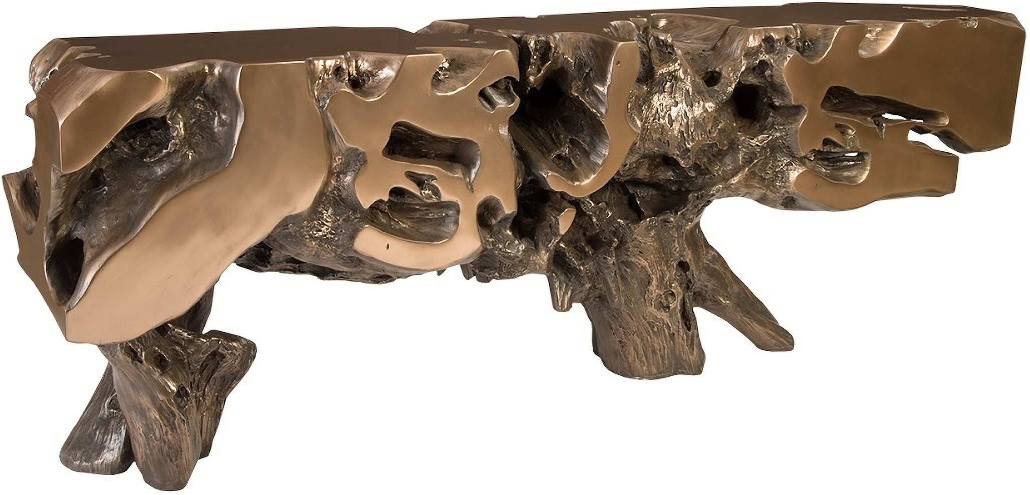 Freeform Console Table In Bronze by Phillips Collection | 1StopBedrooms
