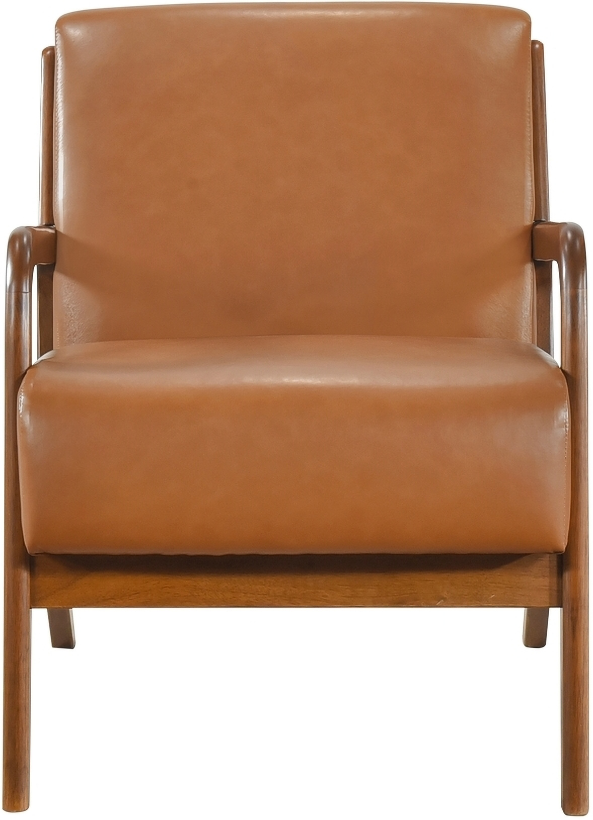 Gabe Accent Chair In Brown and Walnut by Homelegance | 1StopBedrooms