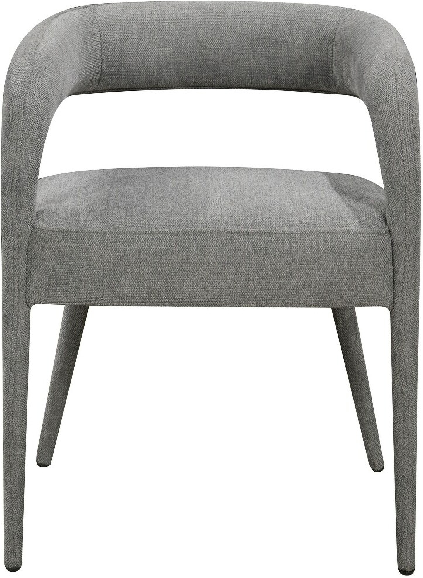 Galway Comfy Cushioned Metal Side Chair Set of 2 In Dark Gray by Moti ...