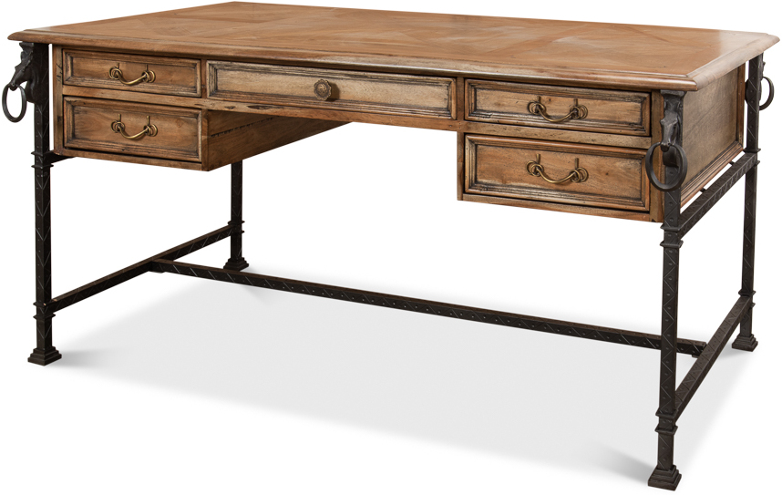 Game Of Thornes Tan Desk by Sarreid | 1StopBedrooms