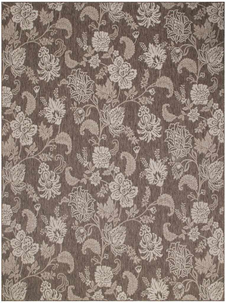 Garden Oasis 8' x 10' Tropical Rug In Mocha by Nourison | 1StopBedrooms
