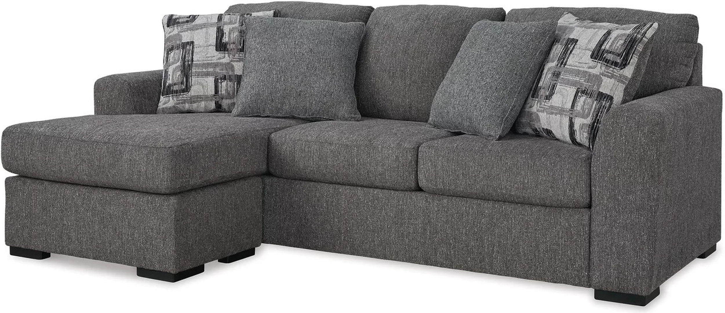 Gardiner Pewter Sofa Chaise by Ashley Furniture | 1StopBedrooms