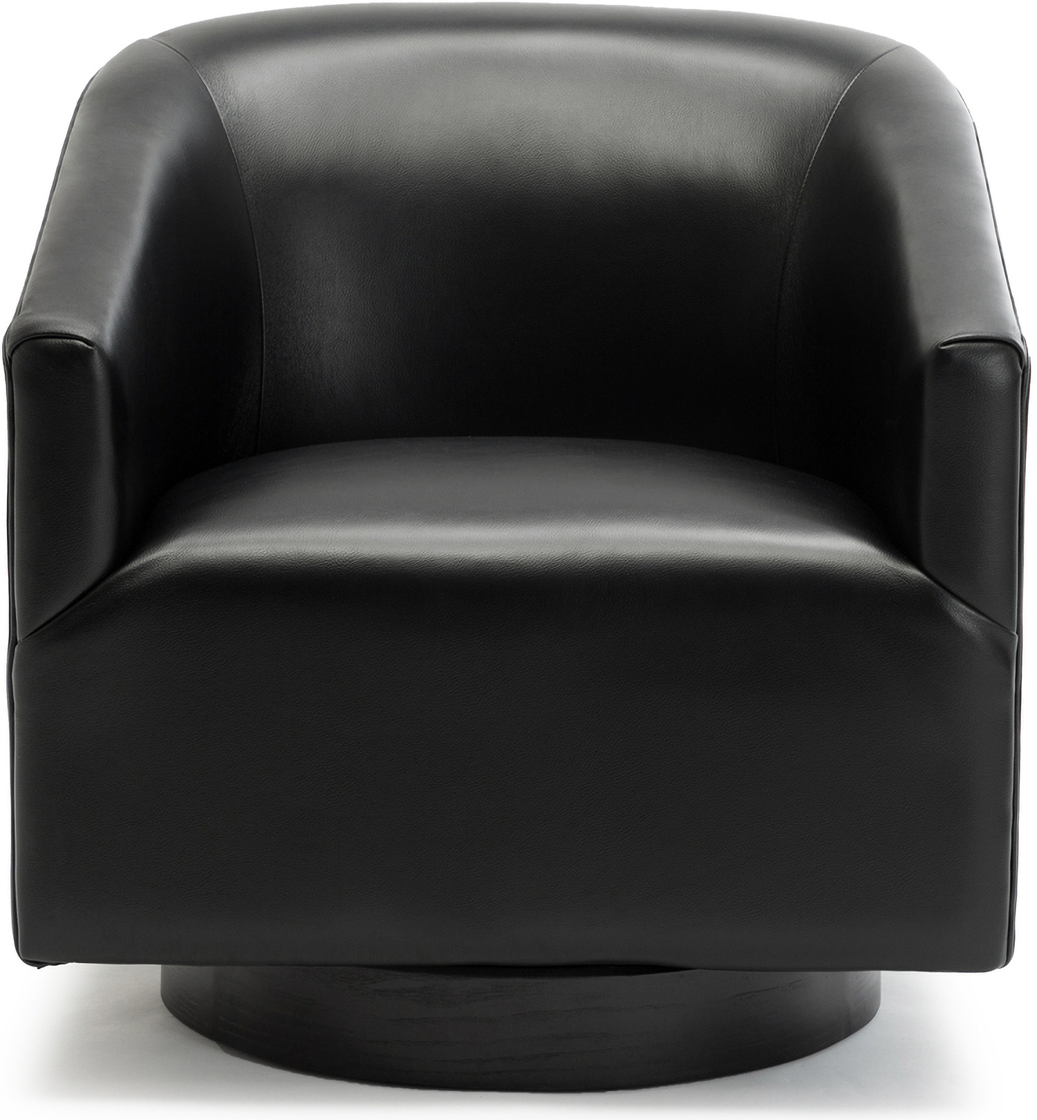 Gaven Wood Base Swivel Chair In Black by Comfort Pointe | 1StopBedrooms