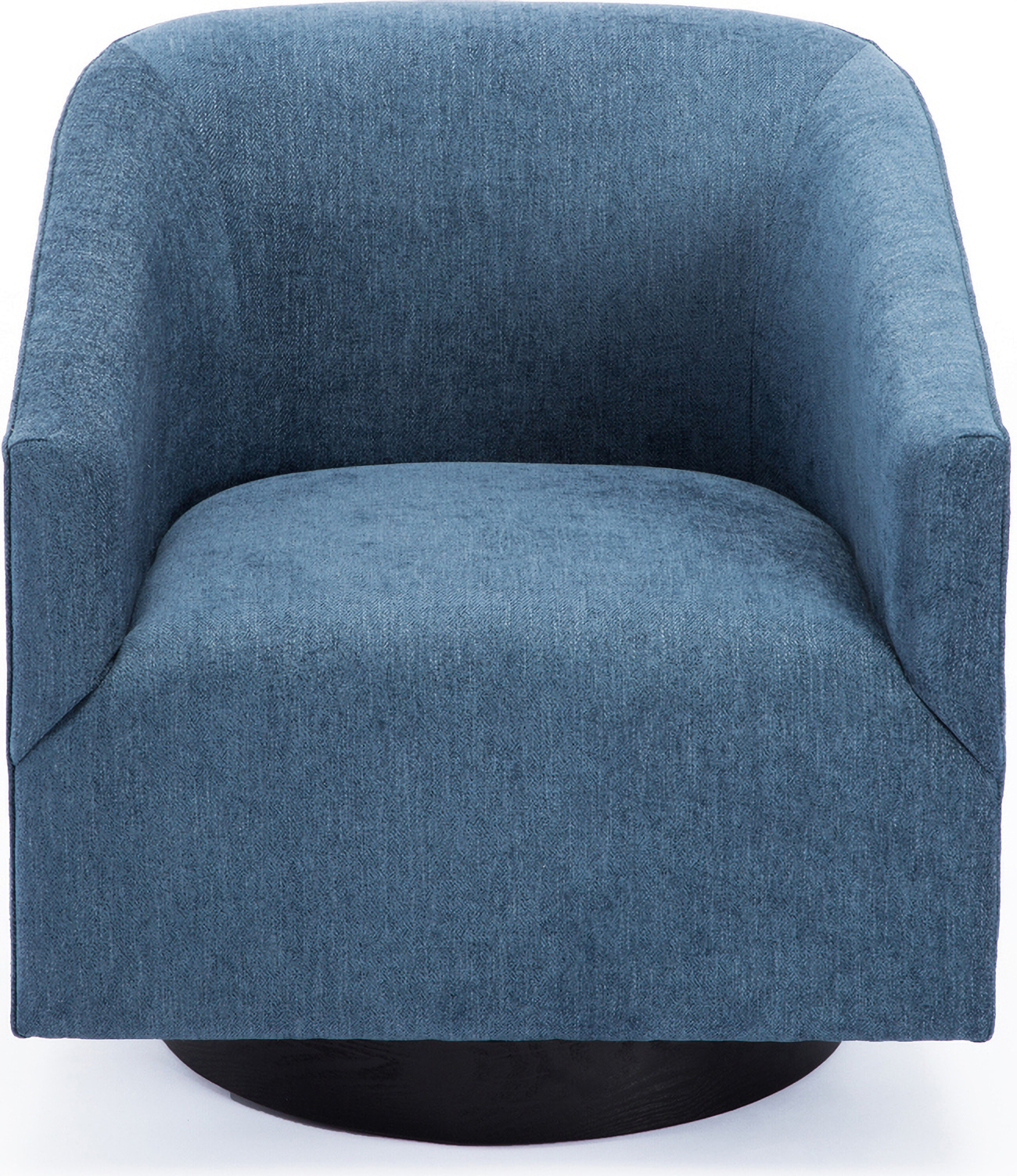 Geneva Cadet Wood Base Swivel Chair In Blue by Comfort Pointe ...