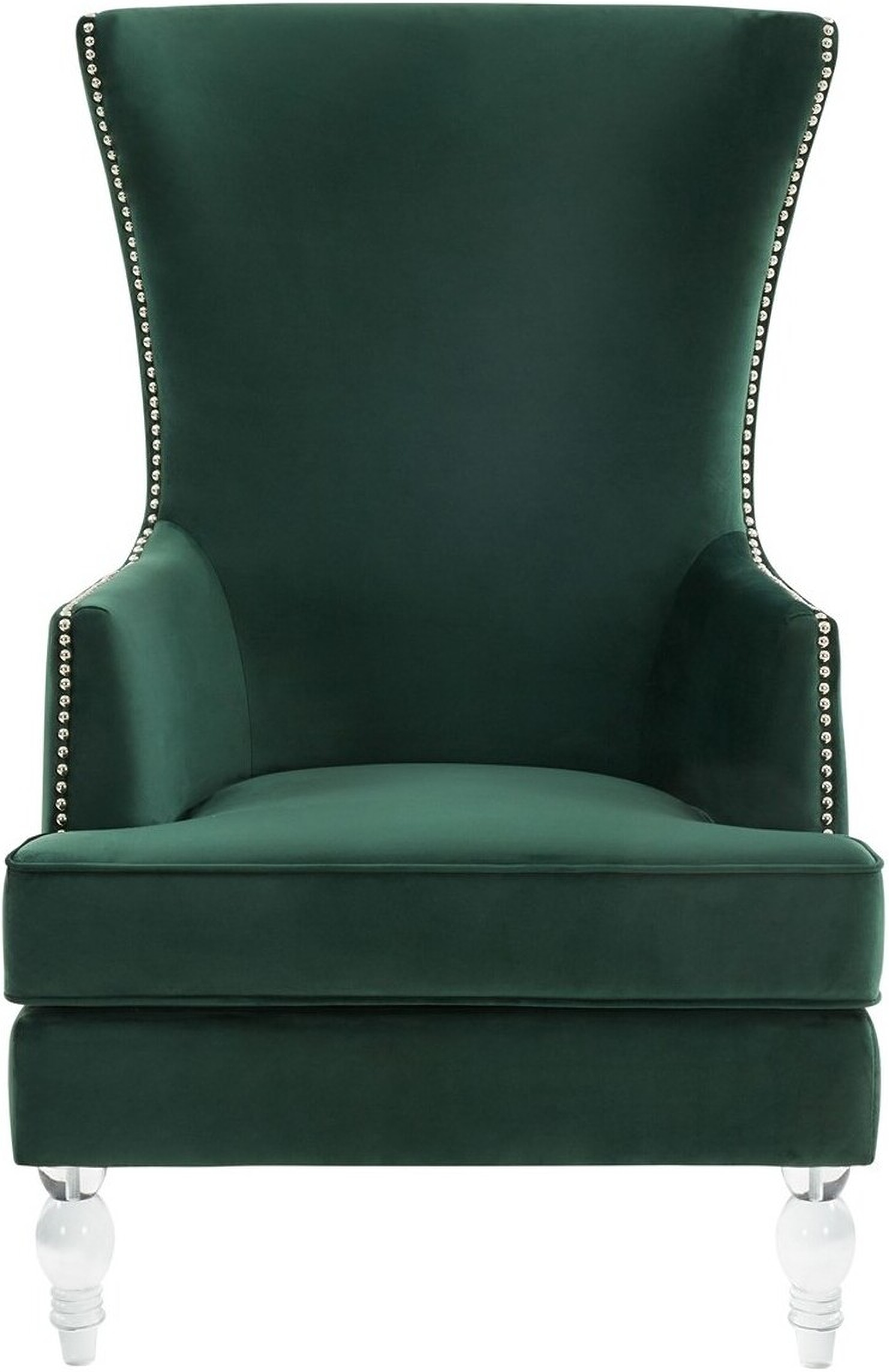 Geode Modern Wingback Chair In Forest Green by Safavieh Couture ...