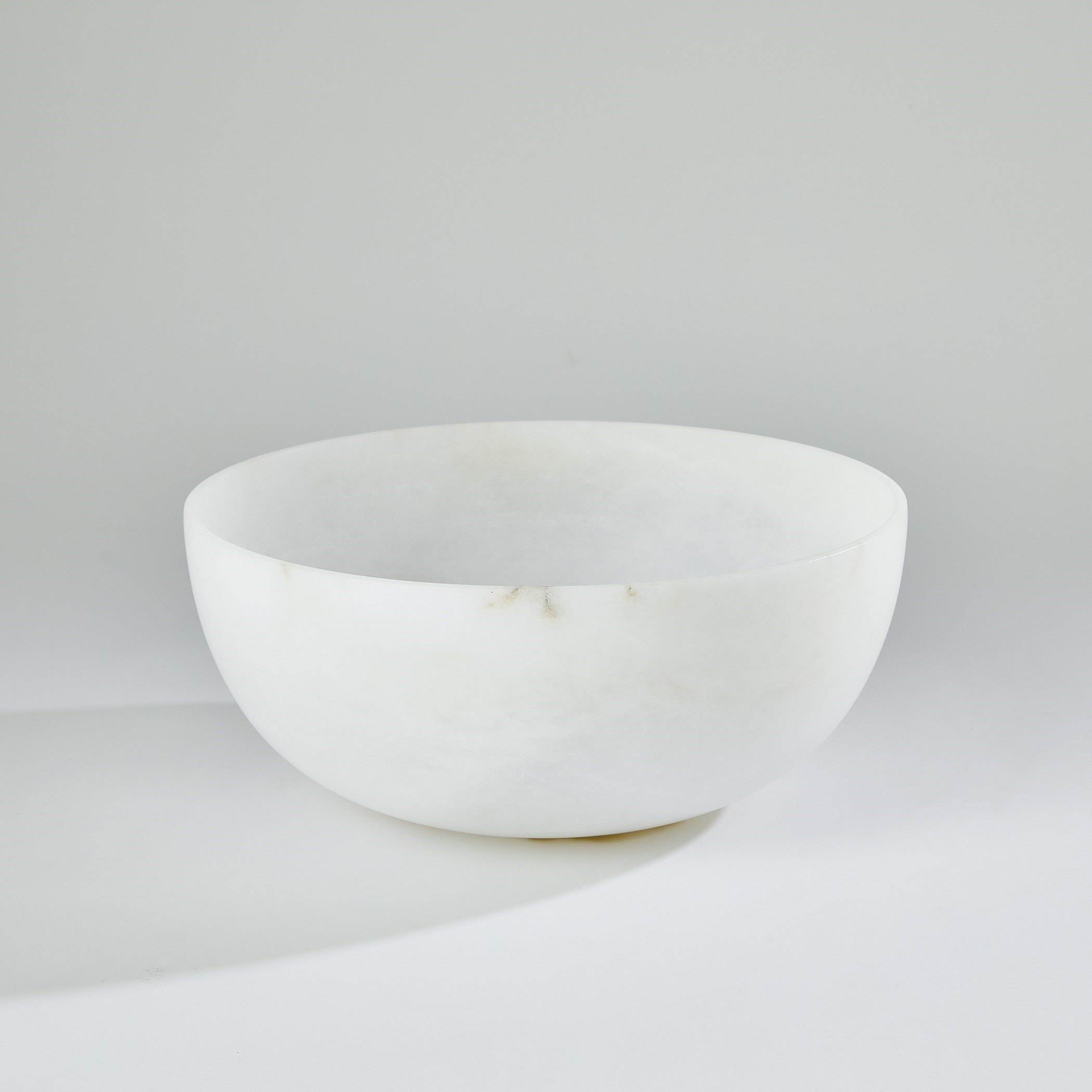 Giant Alabaster Bowl In White by Global Views | 1StopBedrooms