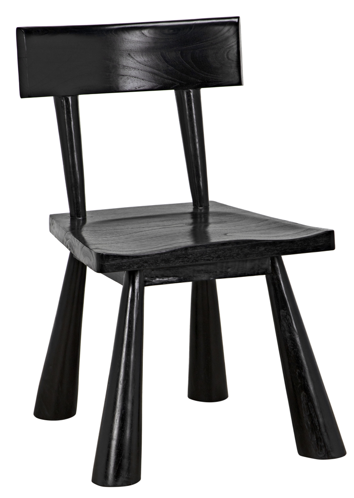 Gilbert Chair In Charcoal Black by Noir | 1StopBedrooms