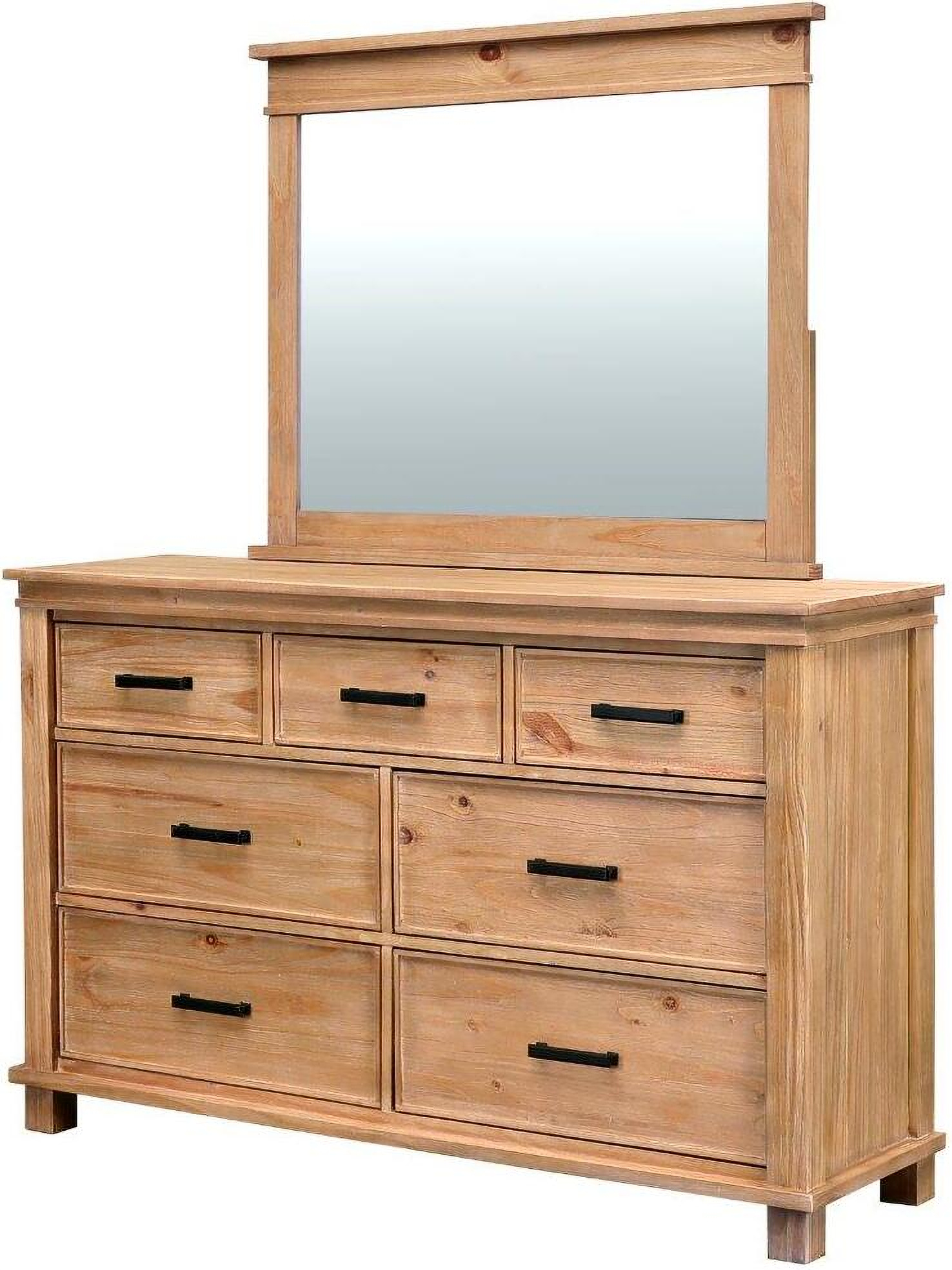 Glacier Point Mirror In Golden Java by A-America | 1StopBedrooms