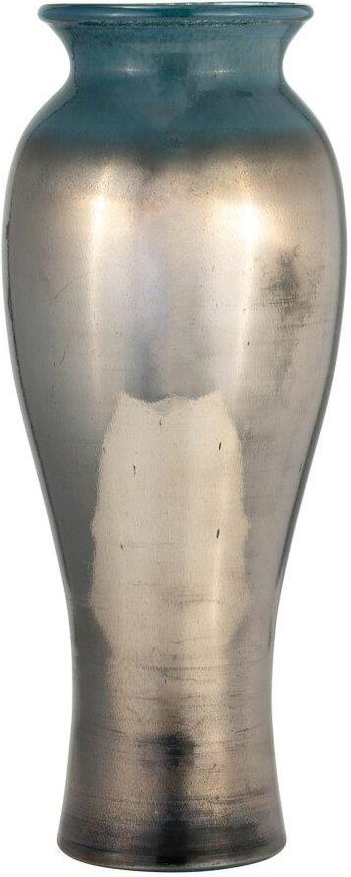 Glass 16 Inch Olpe Vase In Teal by Sagebrook | 1StopBedrooms